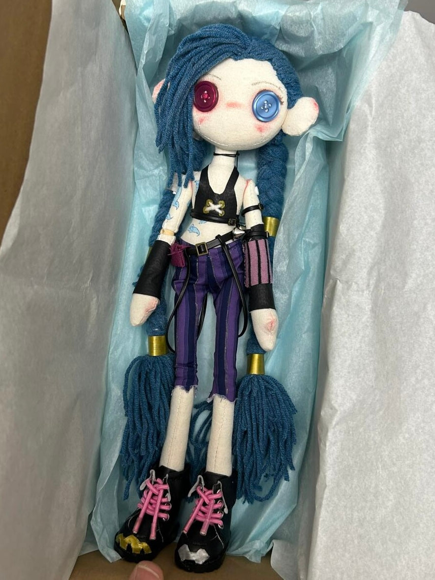 Jinx--Handmade doll – Button Eyes Dolls
