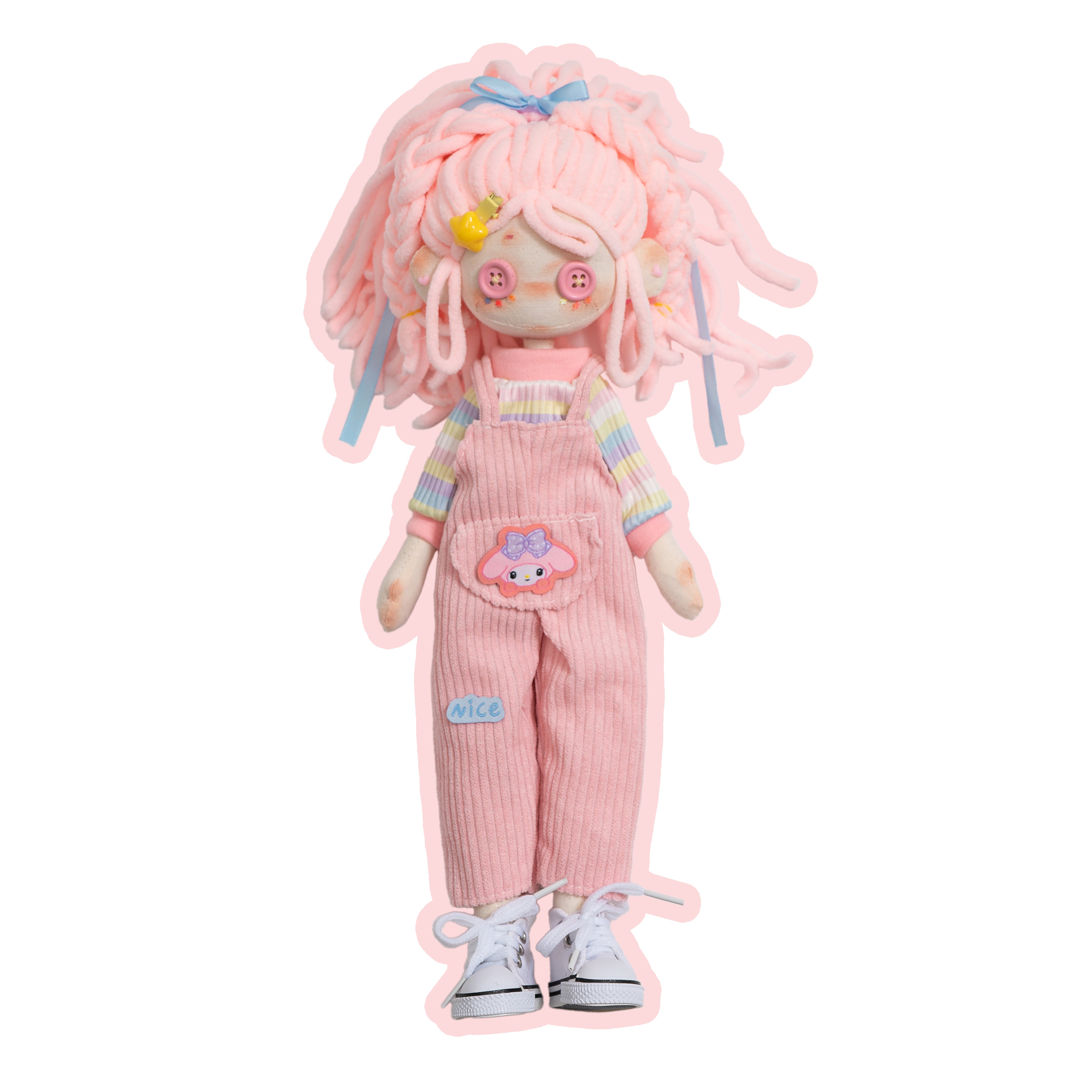 Handmade Button Eyes Dolls – Unique & Adorable Companions🧸