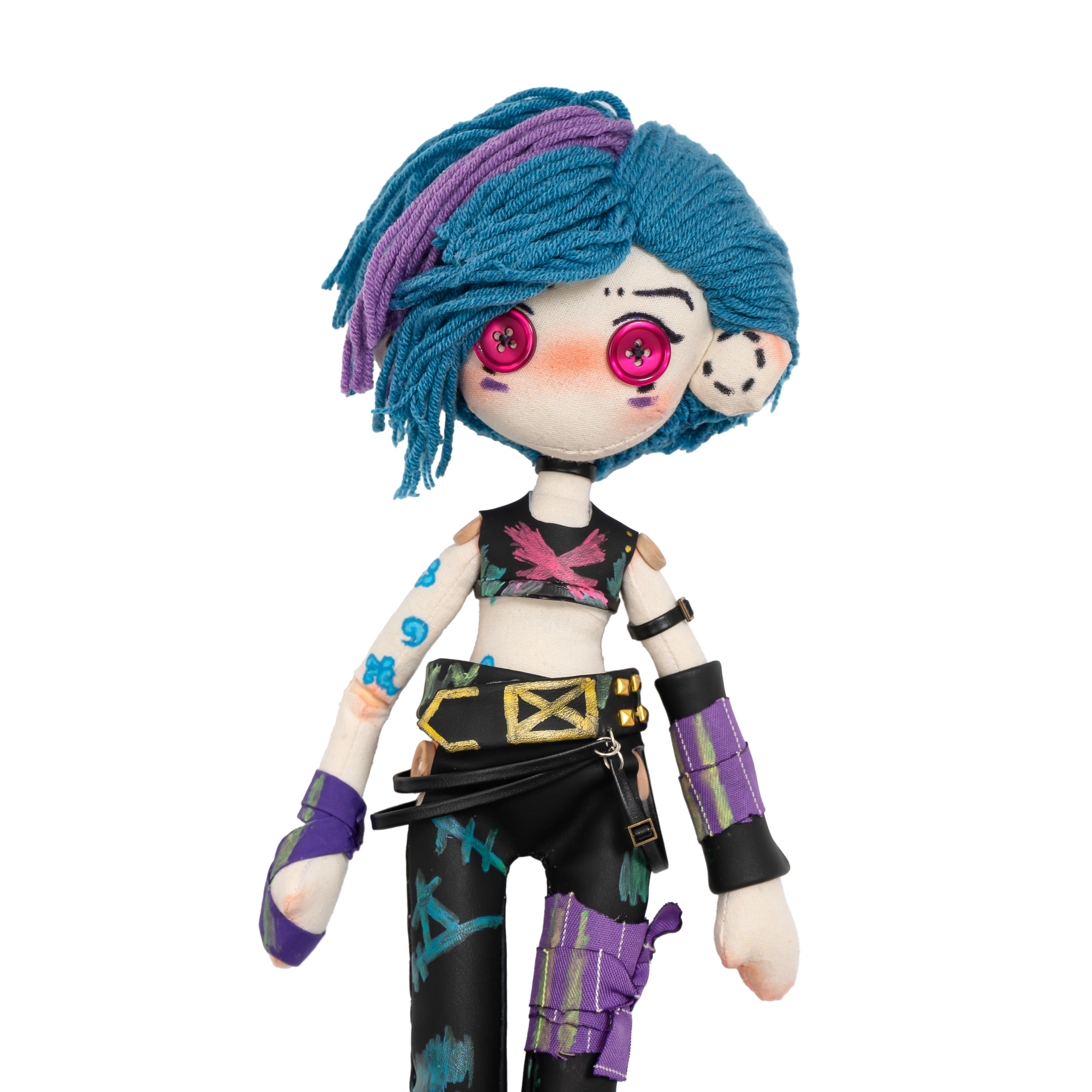 Fractured Jinx – Button Eyes Dolls