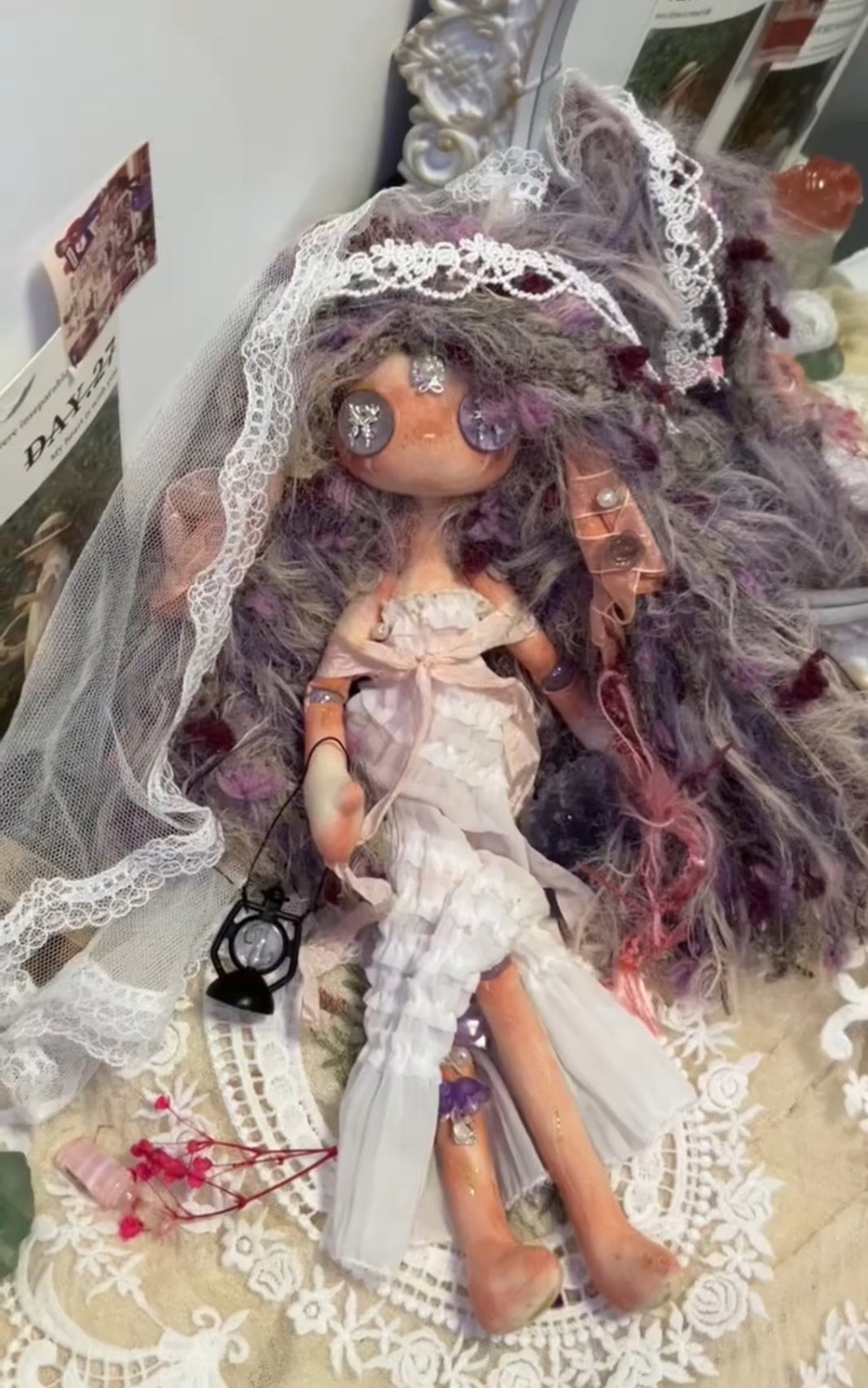 Handmade Button Eyes Dolls – Unique & Adorable Companions🧸